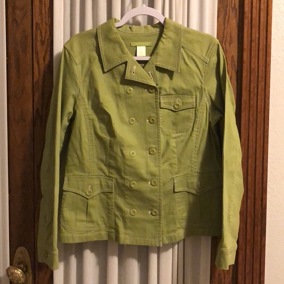 Sigrid Olsen | Jackets & Coats | Sigrid Olsen Lightweight Green Denim ...